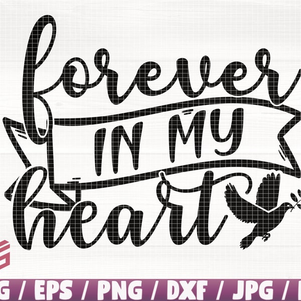 'forever in My Heart Svg - Etsy