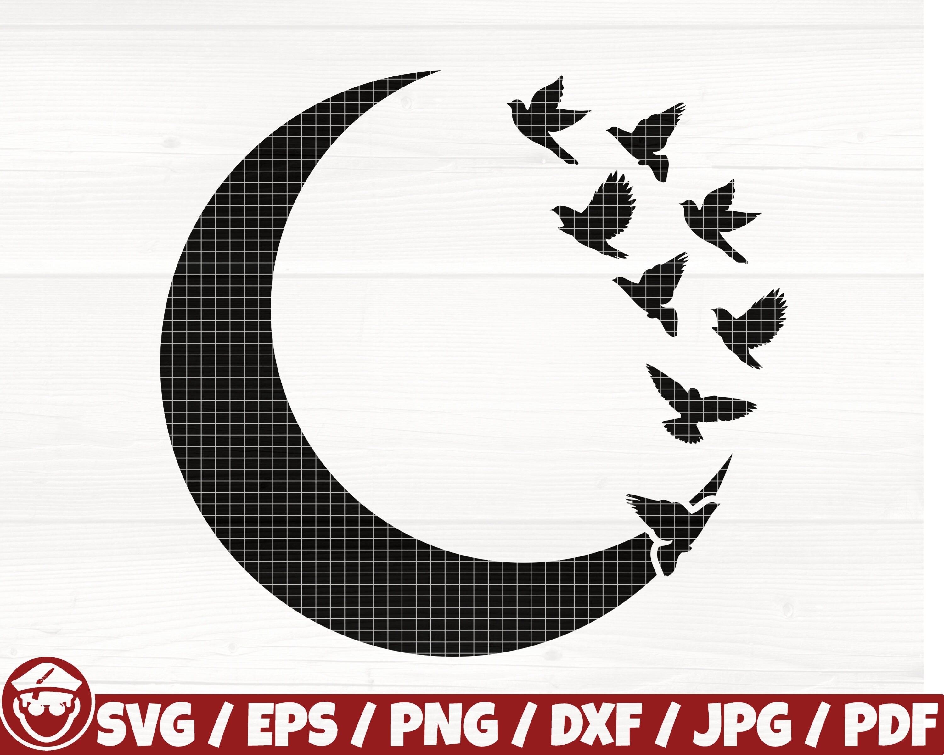Moon X50 BUNDLE Svg/eps/png/dxf/jpg/pdf, Boho Moon Svg, Drawn Moon Svg ...