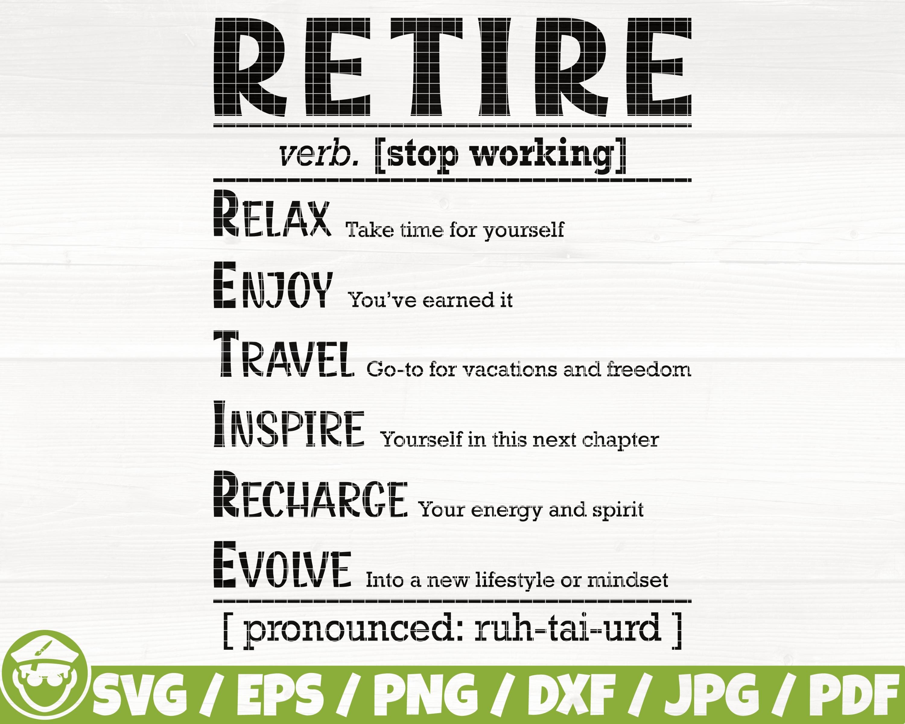 Funny Retirement X30 BUNDLE Svg/eps/png/dxf/jpg/pdf, Retired Gift Svg ...