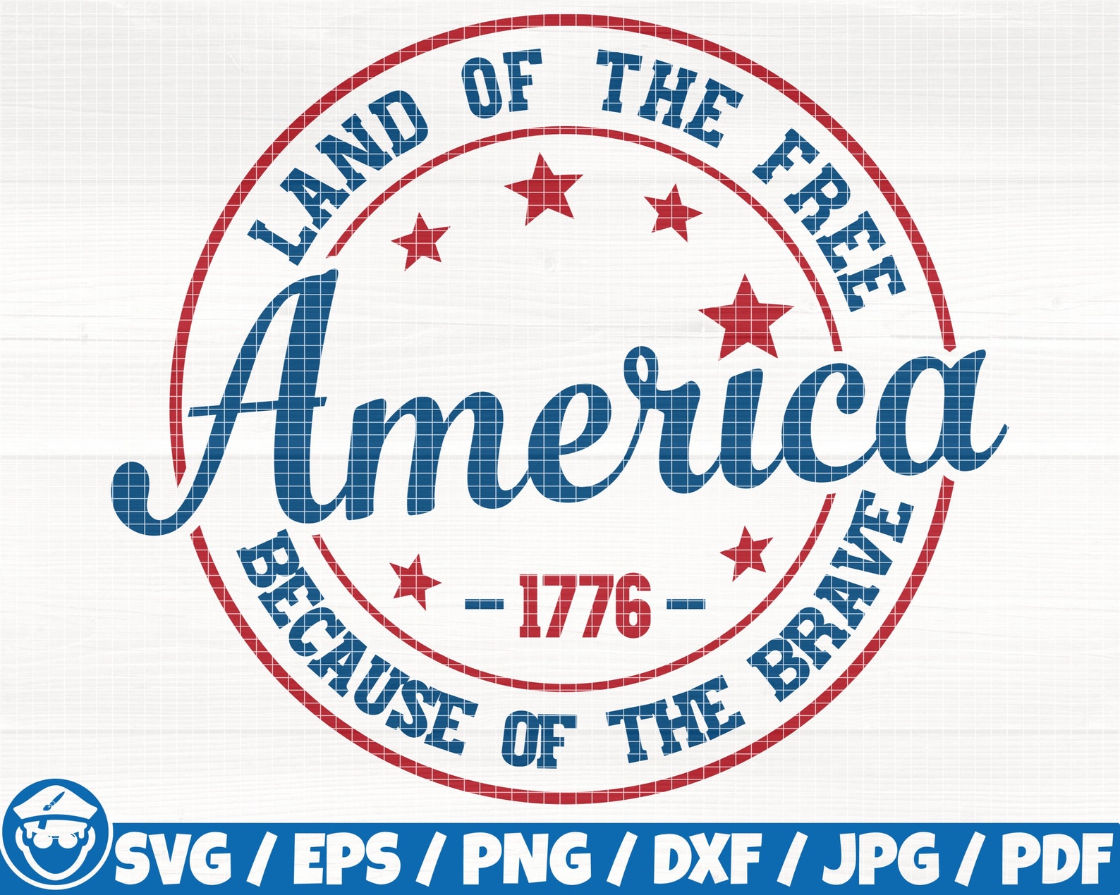 Land of the Free Because of the Brave Svg/eps/png/dxf/jpg/pdf, America ...