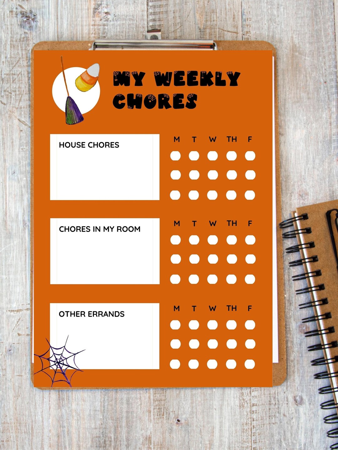 Printable Halloween Chore Chart - Efficient Digital Download - Fun ...
