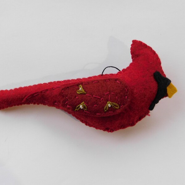 Cardinal Felt Ornament - Etsy