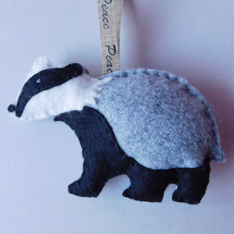 Felt Badger - Etsy