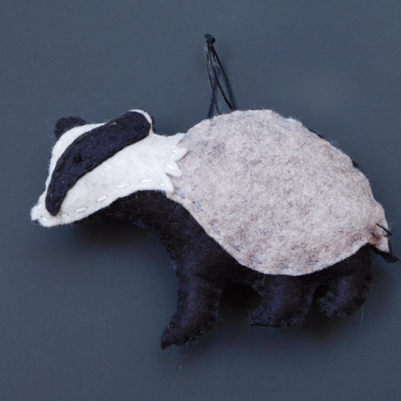 Felt Badger - Etsy