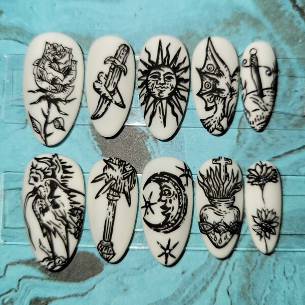 Medieval Nails - Etsy