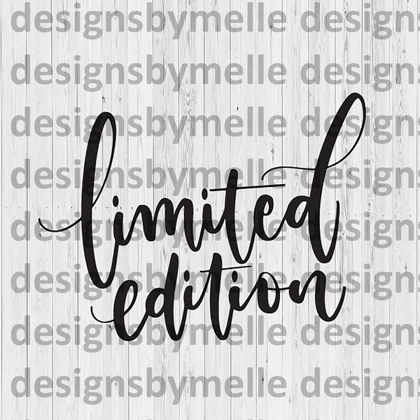 Limited Edition Svg - Etsy