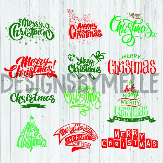 Christmas Svg Bundle Christmas Sign Svg Bundle Holiday Svg | Etsy