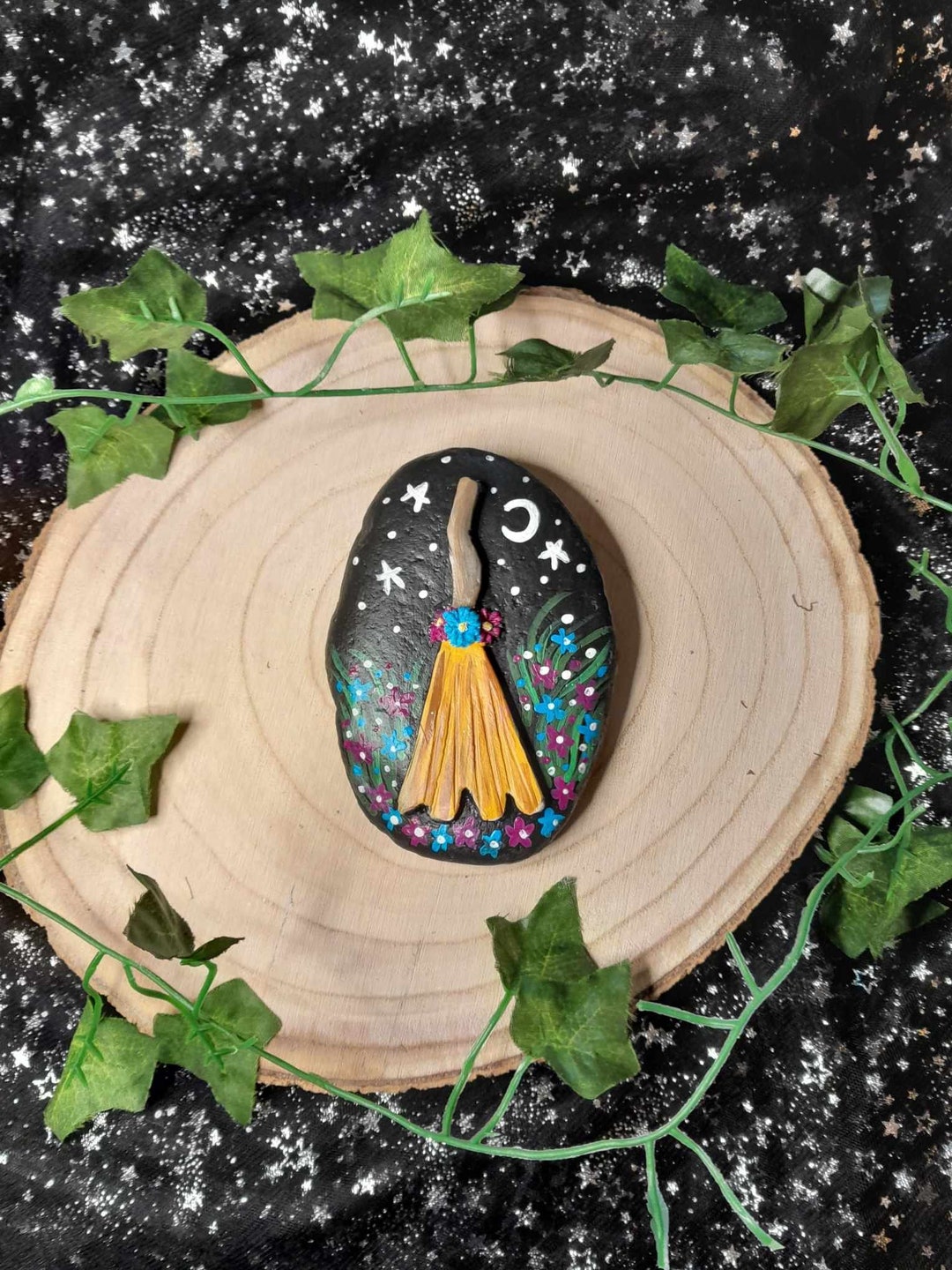 Altar Stones, Witches Altar Stones, Palm Stones, Hand Painted Stones ...