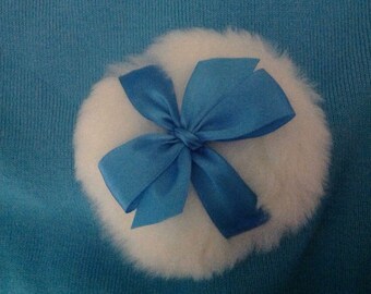 Luxurious Body Powder Puff 4 Inches With Peach Ribbon Handle | Etsy