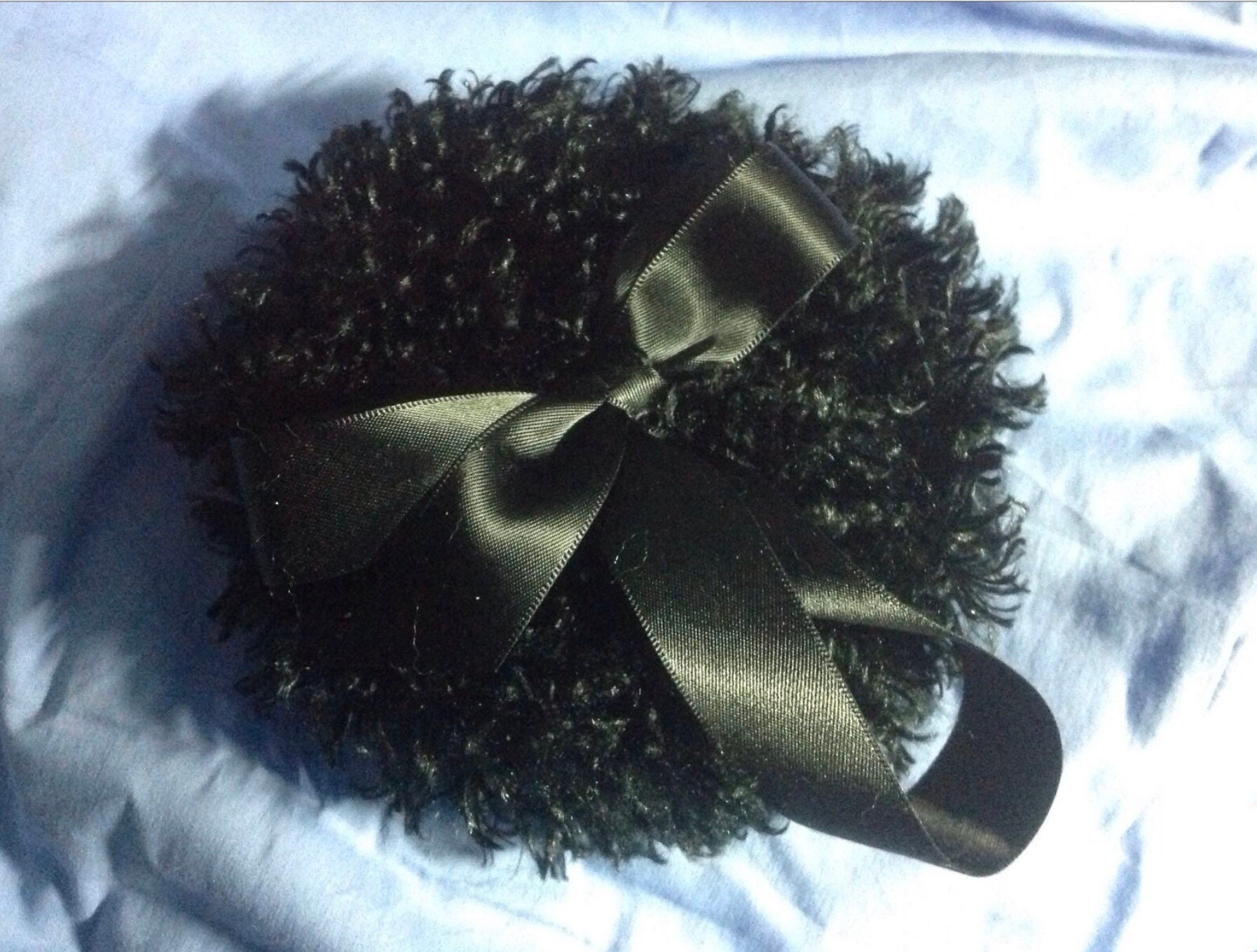Shaggy Body Powder Puff, Super Soft, 4 Inch Black Puff With Loop Ribbon ... Shaggy Body Powder Puff, Super Soft, 4 Inch Black Puff With Loop Ribbon ...