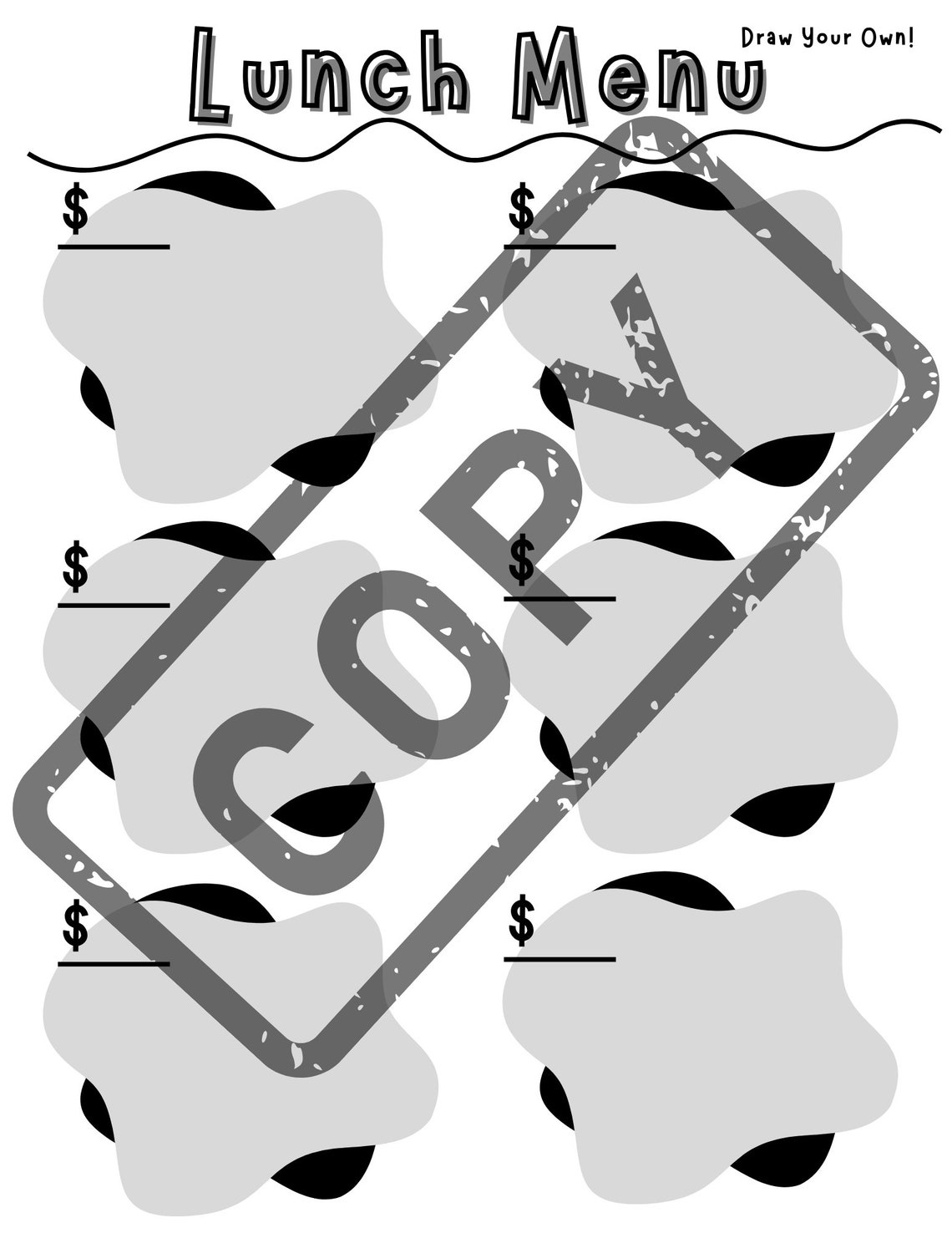 Dramatic Play Printables Pack, Restaurant Printables for Dramatic Play ...