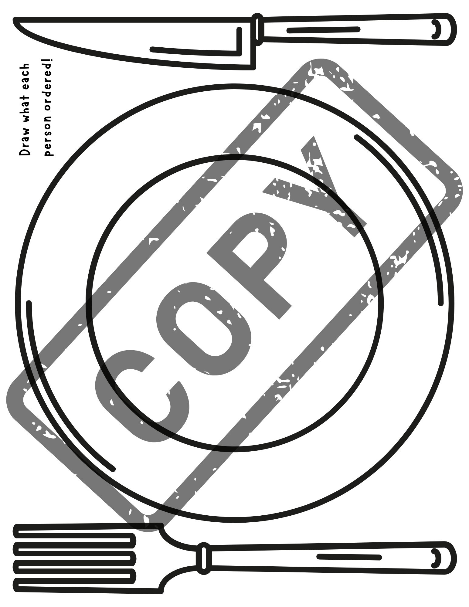 Dramatic Play Printables Pack, Restaurant Printables for Dramatic Play ...