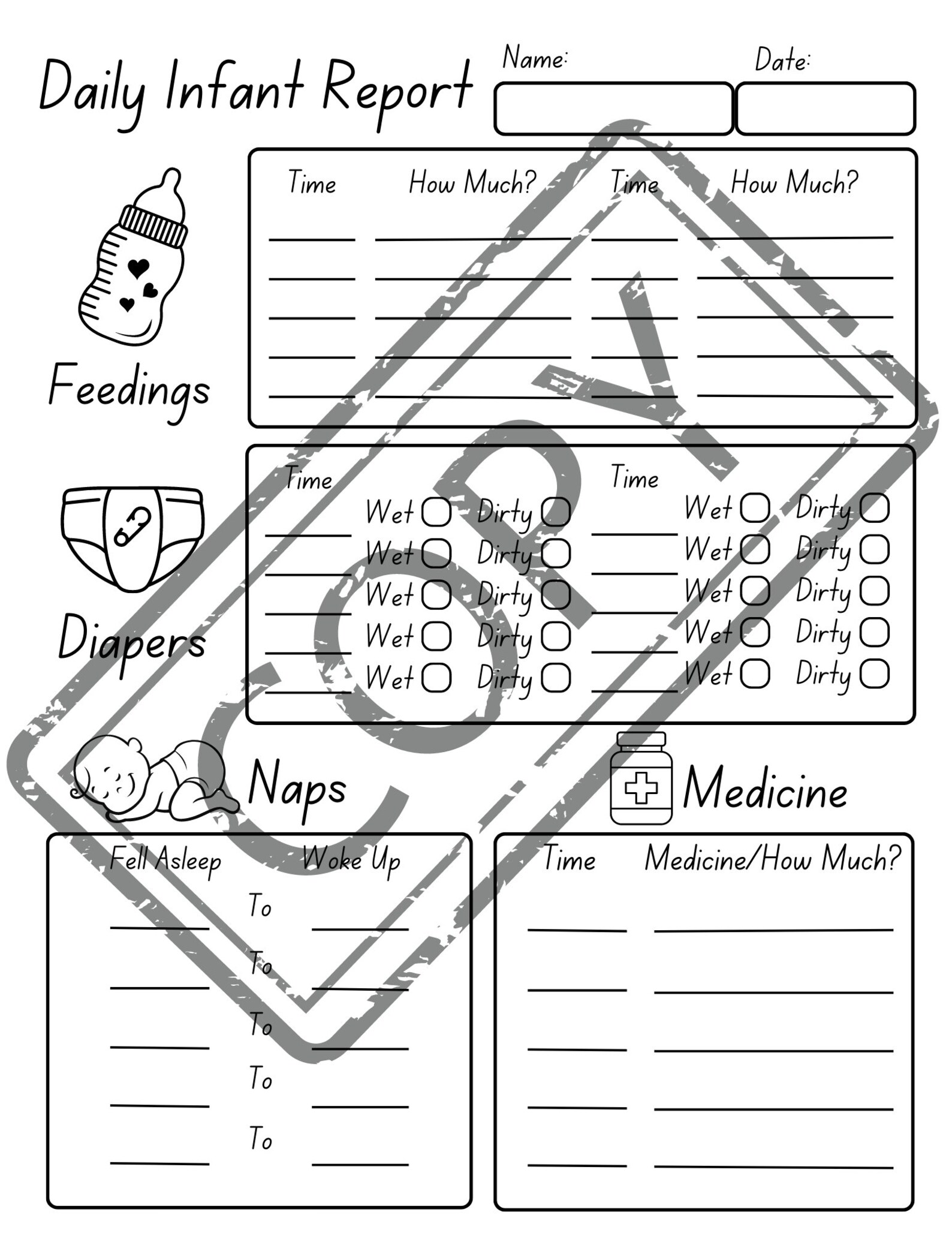 Dramatic Play Printables Pack, Teacher/school/daycare/nurse Printables ...