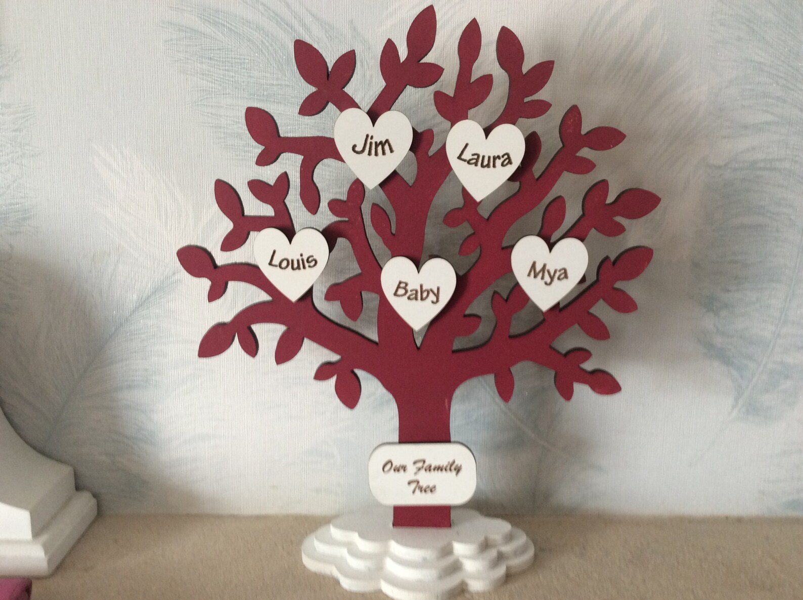 Family Tree With Laser Cut Names - Etsy Canada