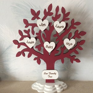 Family Tree With Laser Cut Names - Etsy UK