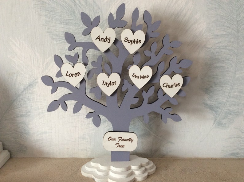 Family Tree With Laser Cut Names - Etsy Canada