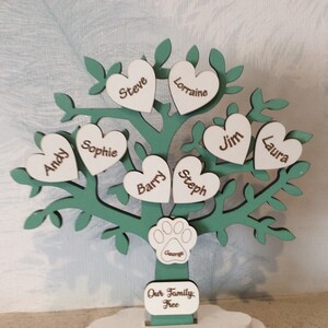 Family Tree With Laser Cut Names - Etsy Canada