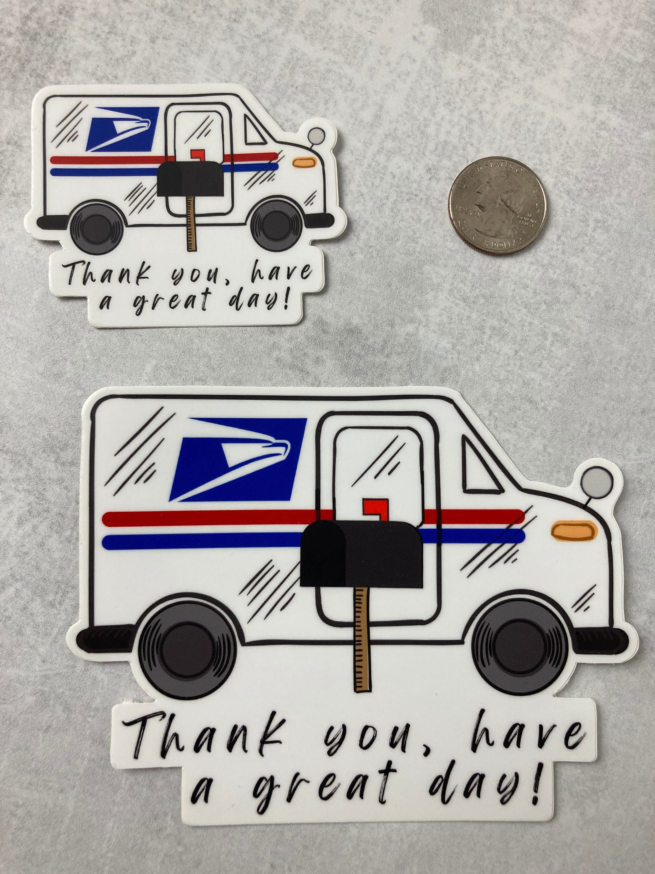Postal Worker Sticker, Mailbox Decal Mail Carrier Thank You Postal ...