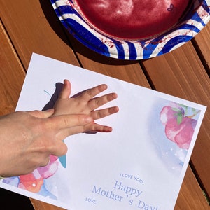 Mother's Day Hand Print Printable Butterfly Handprint Teacher Resources ...