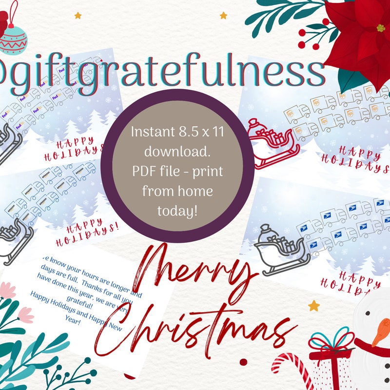 Fedex Holiday Card - Etsy