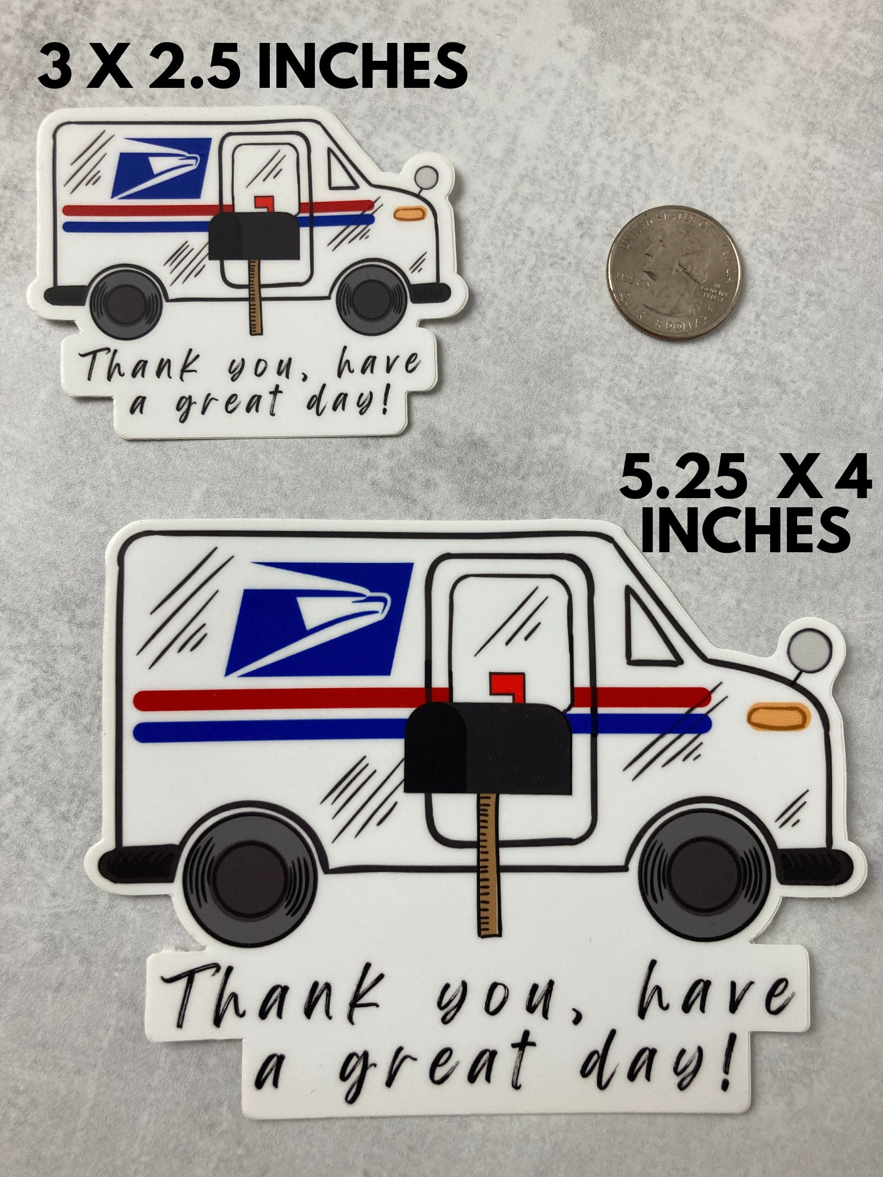 Postal Worker Sticker, Mailbox Decal Mail Carrier Thank You Postal ...