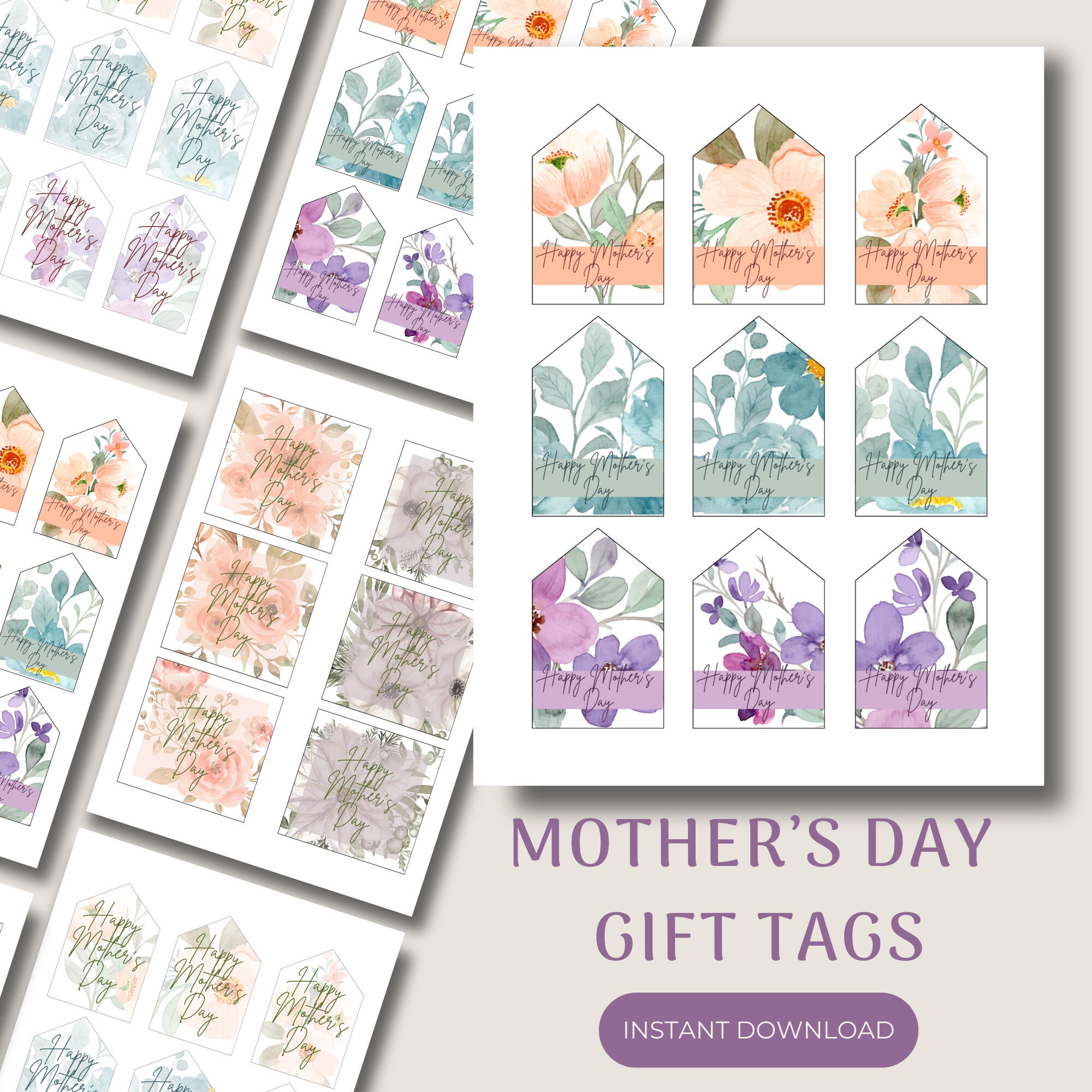 Printable Mother's Day Gift Tag for Homemade Gift Mother's Day Tag ...