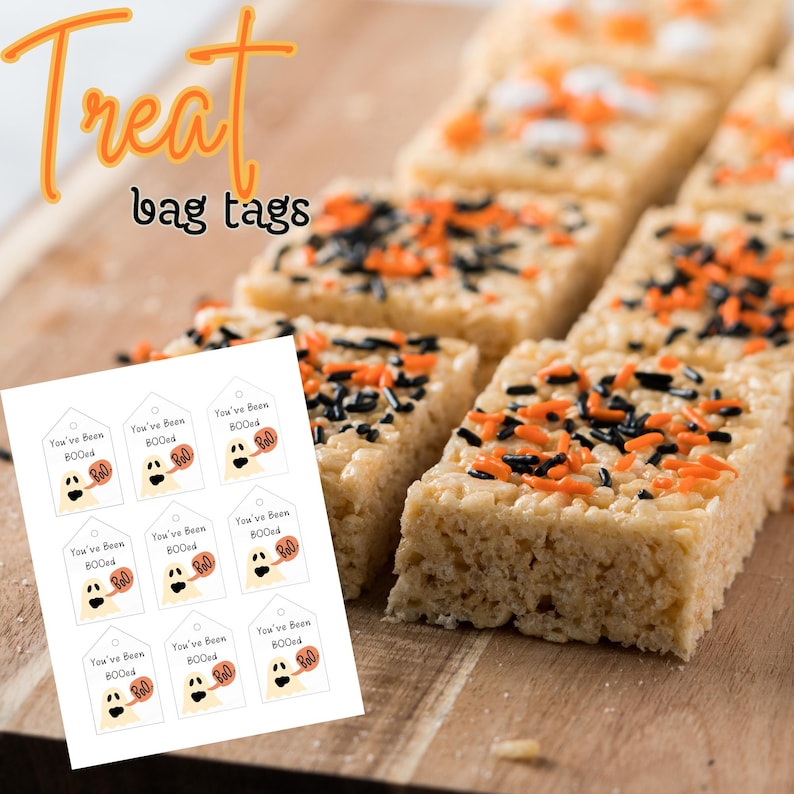 Printable Halloween Booed Game Gift Tags (digital Download) - Etsy