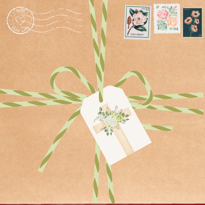 Cross Gift Tag Printable Set, 9 Different Designs, Christian Gift Tags ...