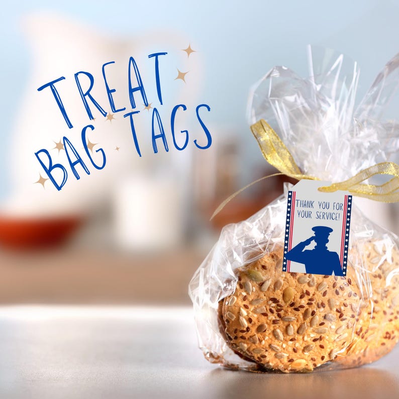 Veteran Appreciation Thank You Gift Tags Bundle Printable Veteran's Day ...