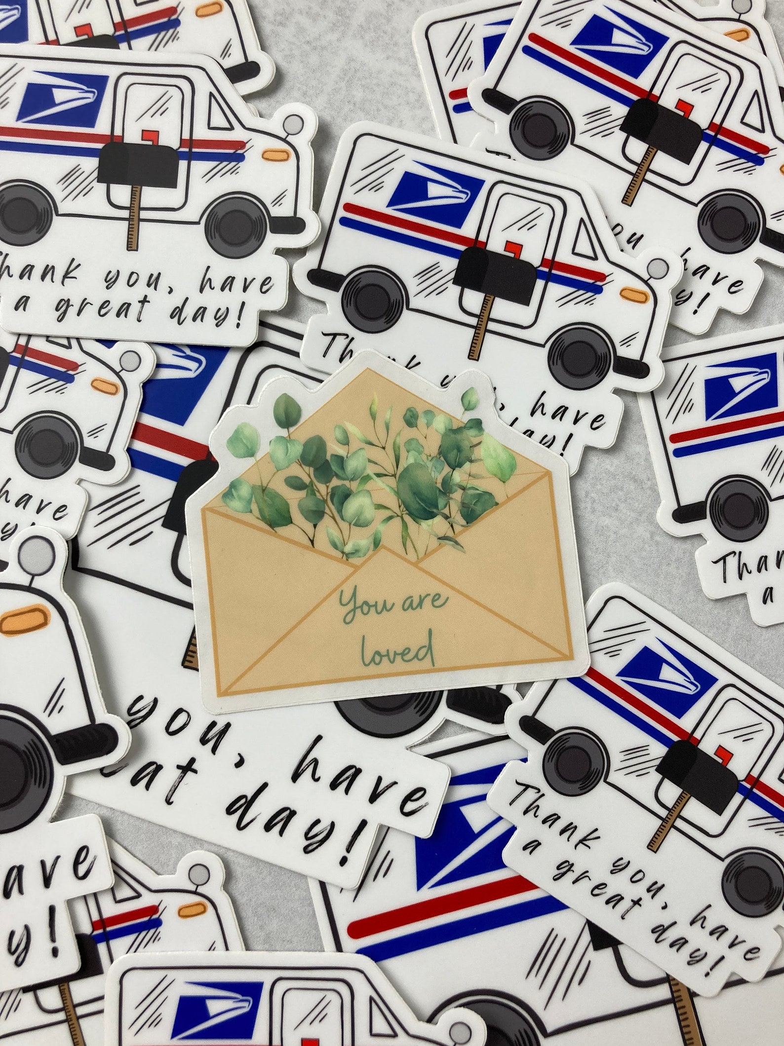 Postal Worker Sticker, Mailbox Decal Mail Carrier Thank You Postal ...