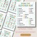 Printable Bundle Spring Bingo Game and Scavenger Hunt, Nature and Park ...