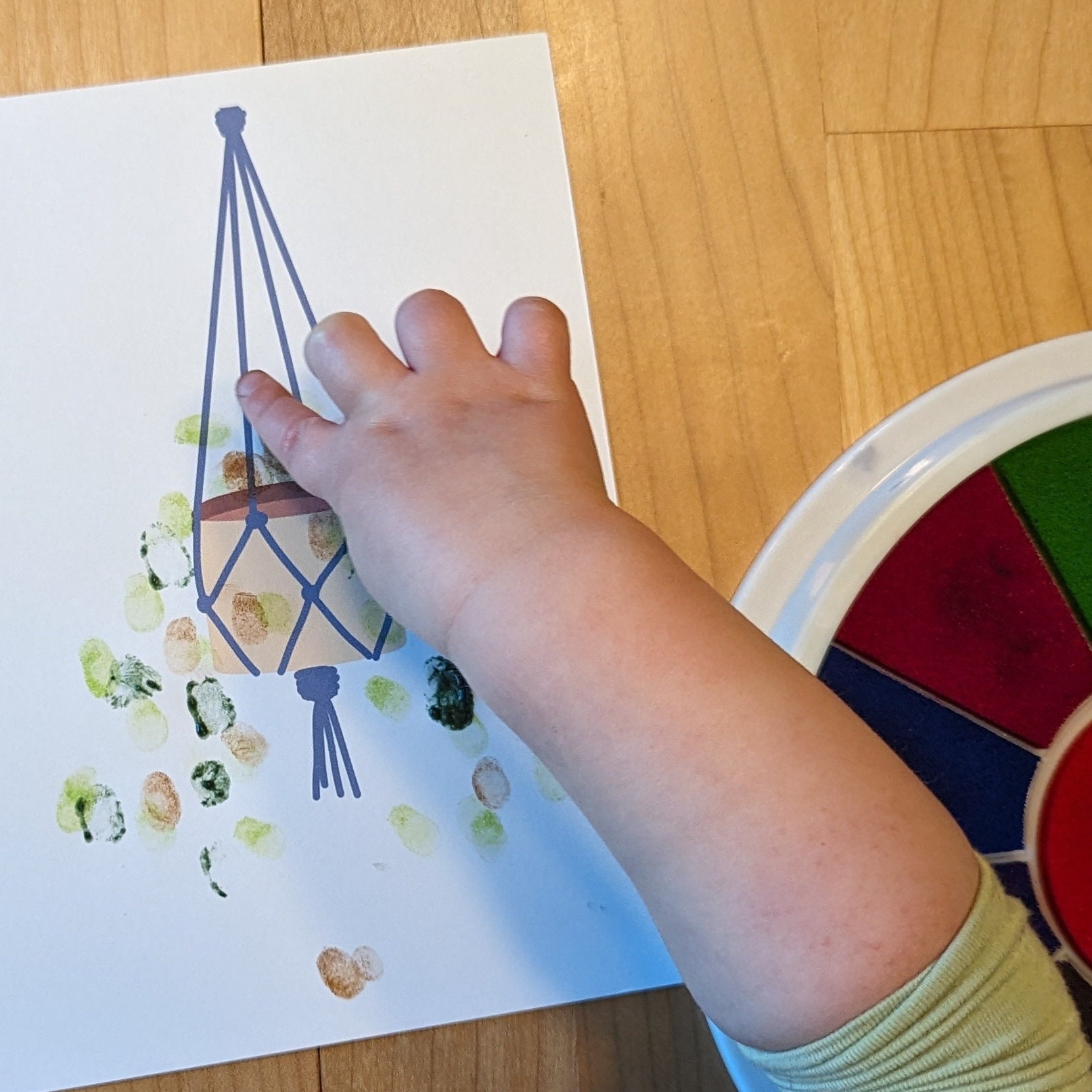 Kids Handprint Printable, Keepsake, Flower Hand Print, Teacher & Parent ...