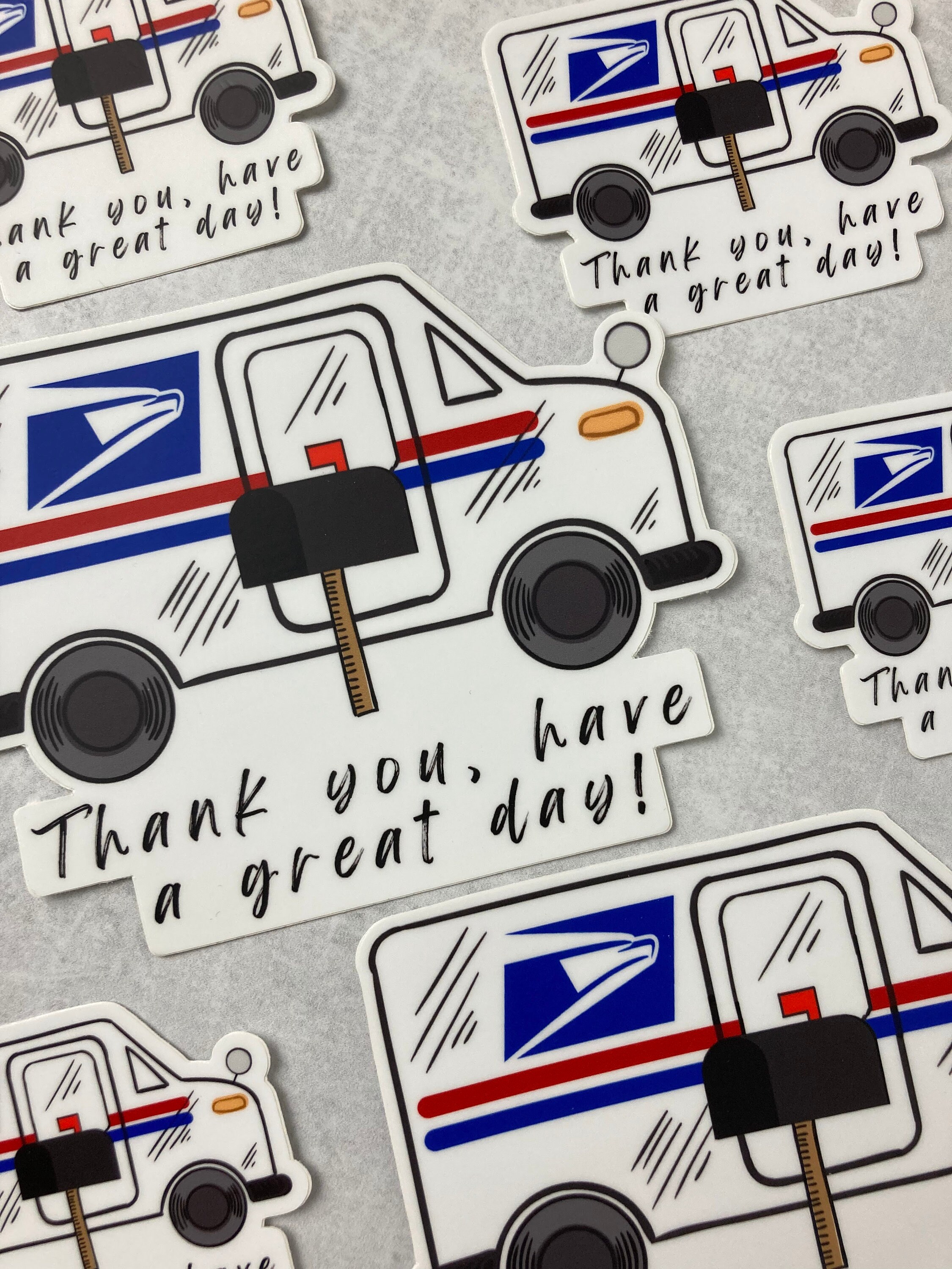 Postal Worker Sticker, Mailbox Decal Mail Carrier Thank You Postal ...