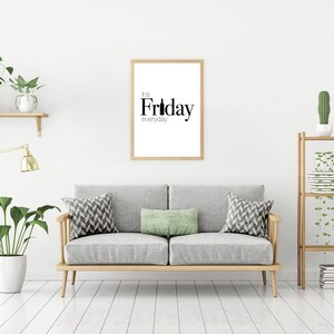 Friday Poster Printable Wall Art Wall Decor | Etsy