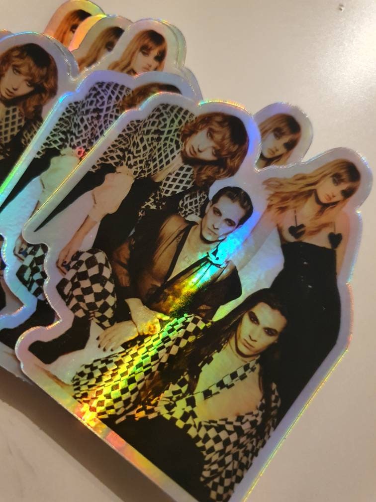 Holgraphic Måneskin Sticker - Etsy