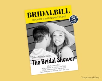 Wedding Program Template Broadway, Theatre, Playbill-themed Digital ...