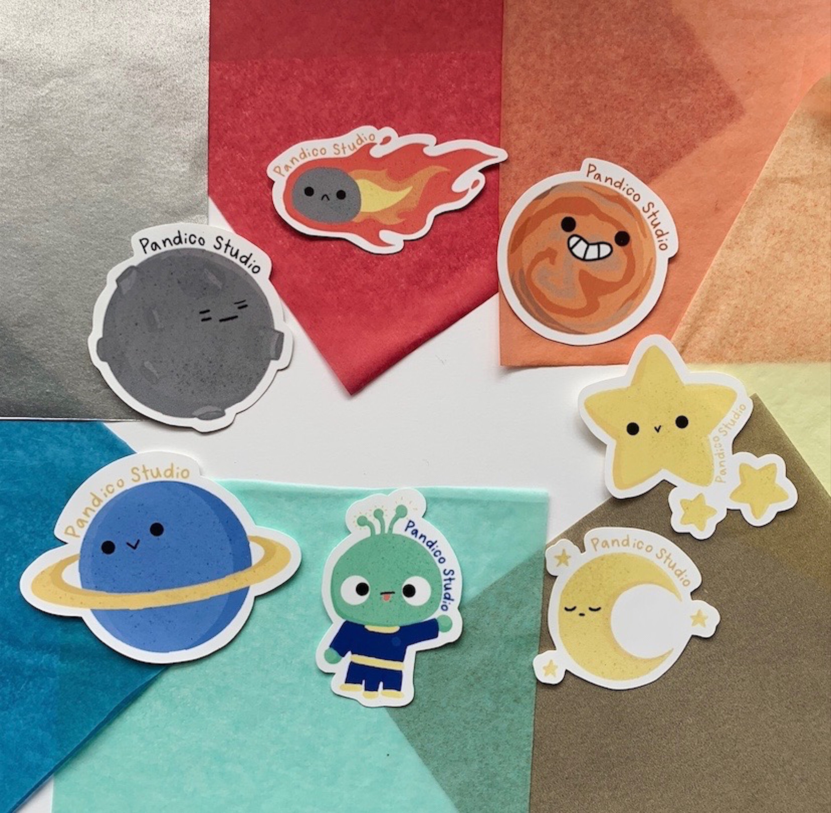 Outer Space Sticker Pack set and Individual - Etsy