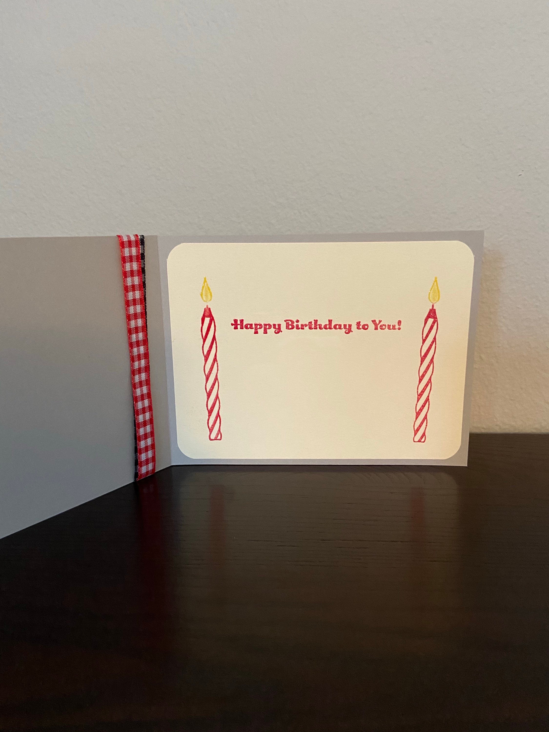 Wheely Birthday Card Happy Birthday Bicycle Bike Candel Black Red Sweet ...