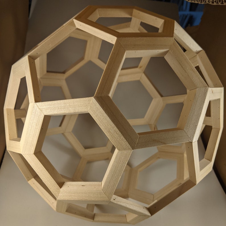 Modern Geodesic Sphere - Truncated Icosahedron - Etsy