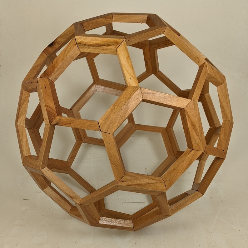 Modern Geodesic Sphere - Truncated Icosahedron - Etsy