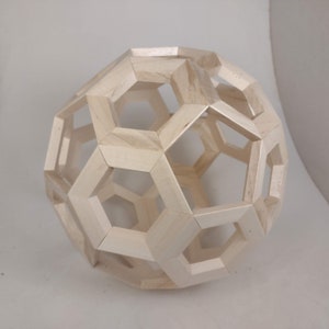Modern Geodesic Sphere - Truncated Icosahedron - Etsy