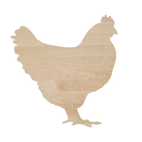 Chicken Unfinished Wood Cutout Shape Laser Cut DIY Craft - Etsy