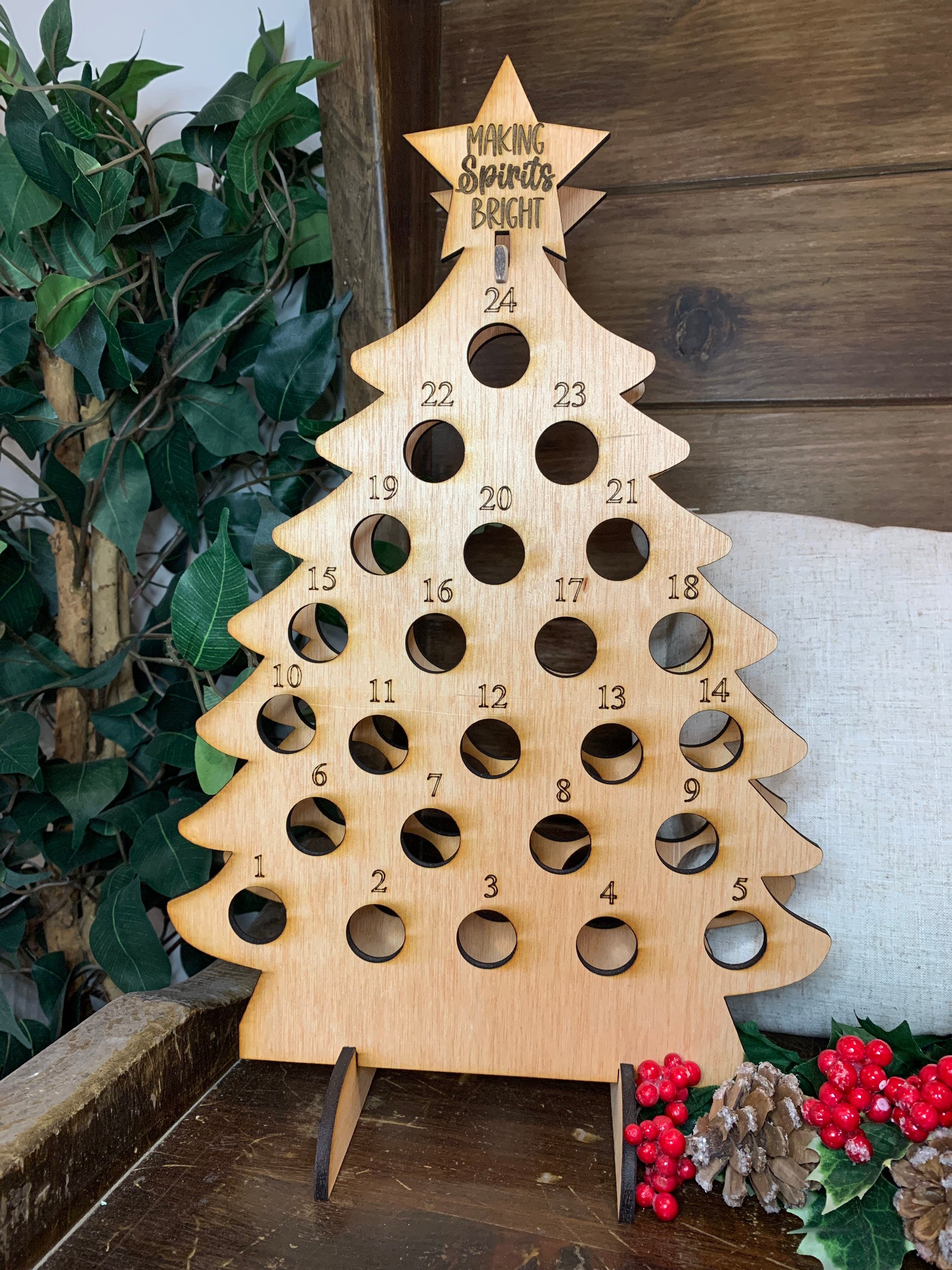 Mini Bottle Advent Tree Tipsy - Etsy