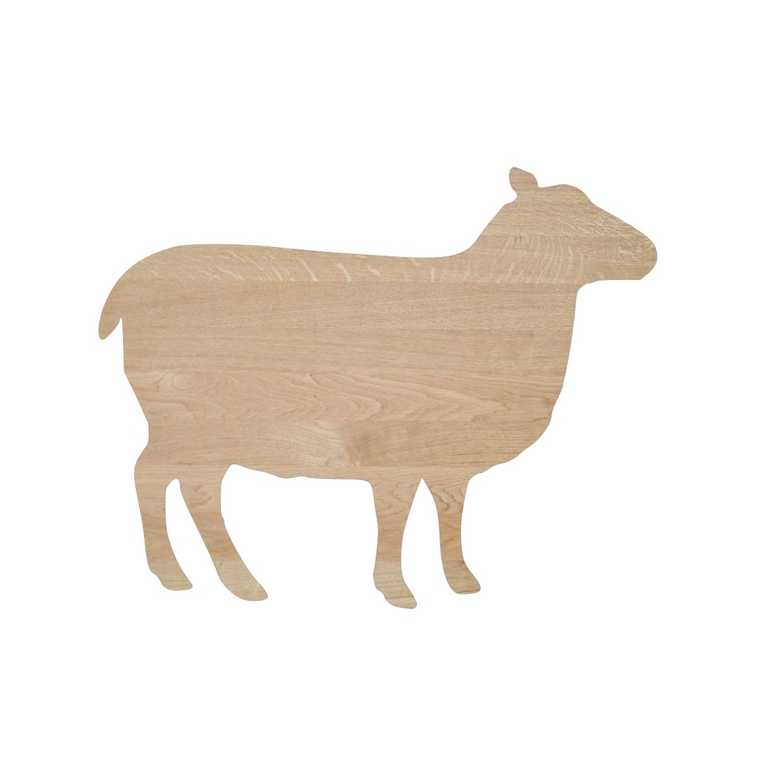 Sheep Silhouette, Laser Cut, Unfinished Wood - Etsy