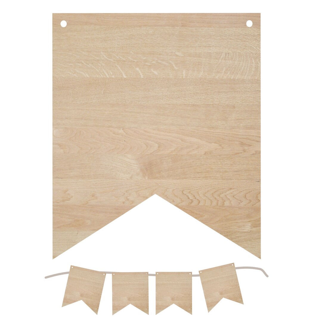 Wood Banner Pennants, Unfinished - Etsy