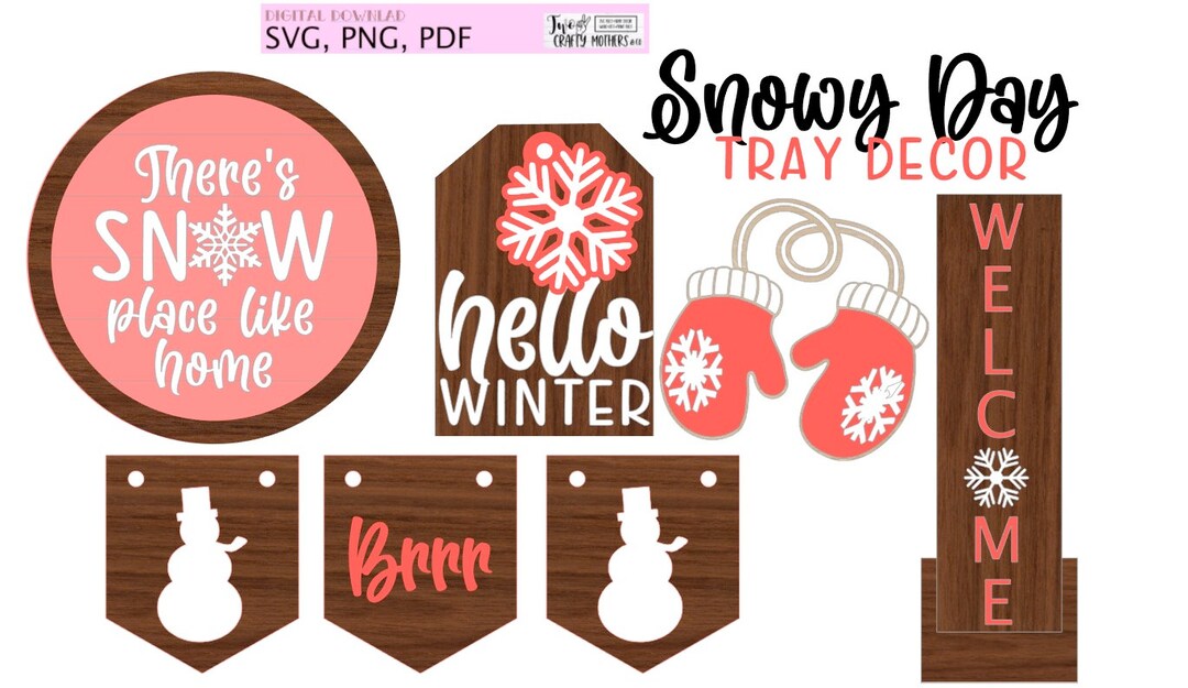 Snow Tray Set digital Download, Laser File - Etsy
