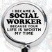 Social Worker Badge, Retractable Badge Reel, LCSW Badge Reel, Social ...