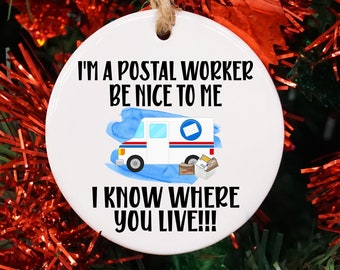 USPS Carrier Christmas Ornament USPS Carrier Thank You Gift - Etsy