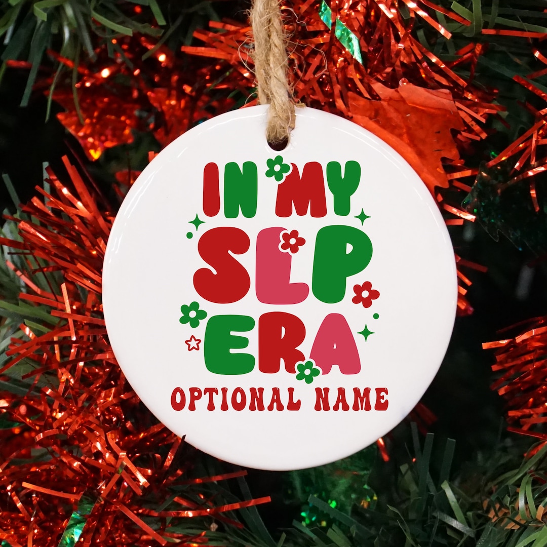 Custom Speech Language Pathologist Christmas Ornament Gift ...