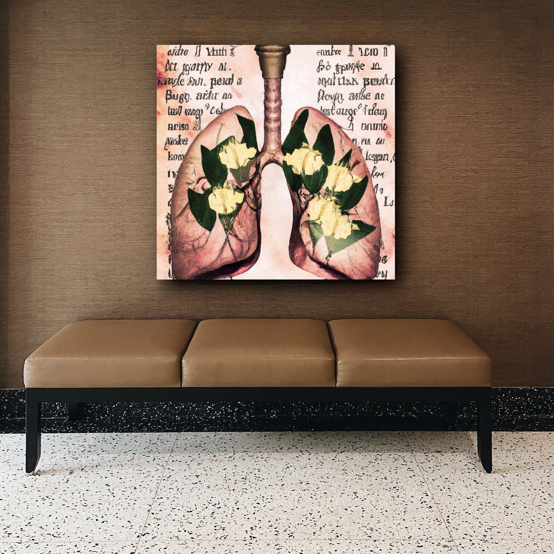 Lungs Anatomy Canvas Print, Doctor Office Art, Lung Anatomy Art ...